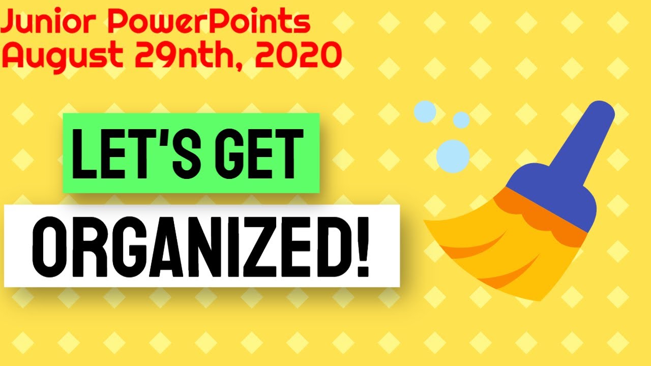 "Let’s Get Organized" 2020 Quarter 3 Lesson 08 (Junior PowerPoints ...