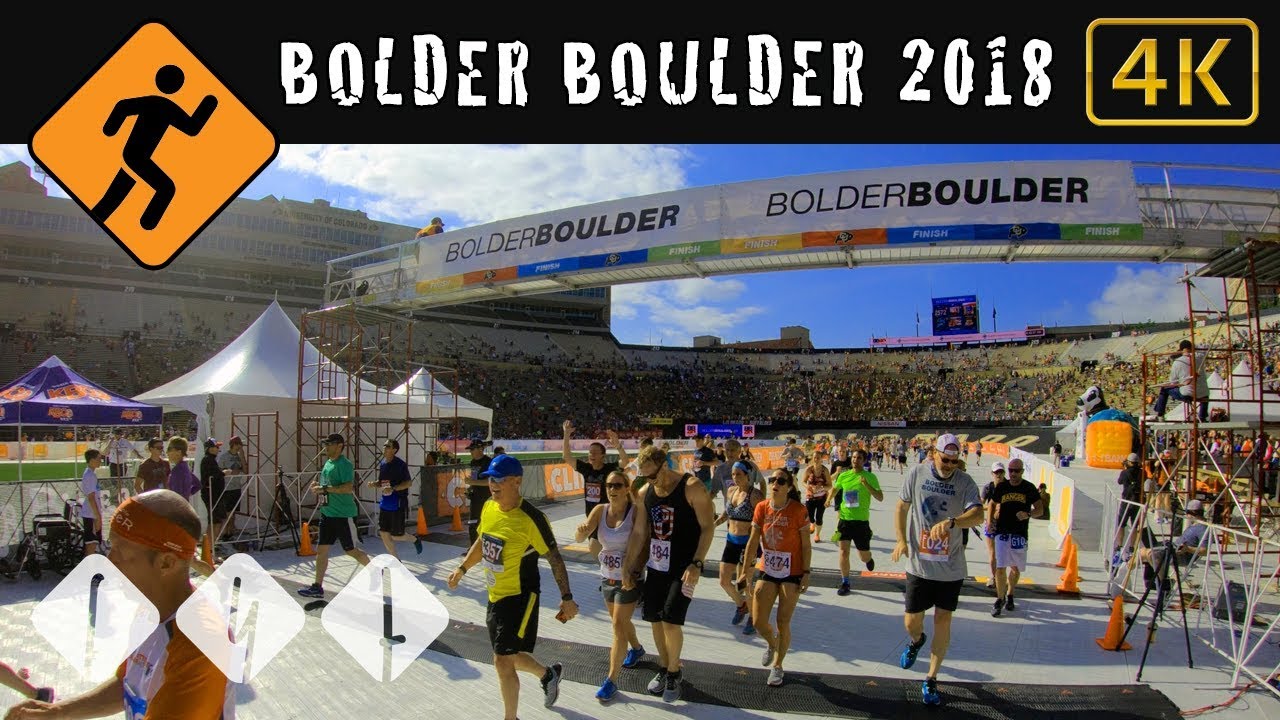 Virtual Treadmill Run - Bolder Boulder 10k 2018 - YouTube