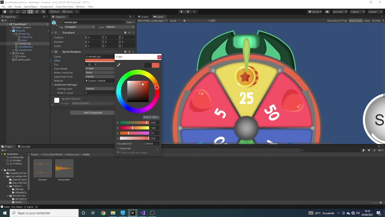 Fortune Spin Wheel - Real Physics Tutorial - YouTube
