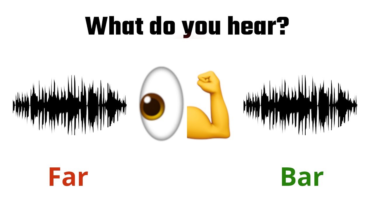What do you hear? Bar or far (Bar or Far sound illusion) - YouTube