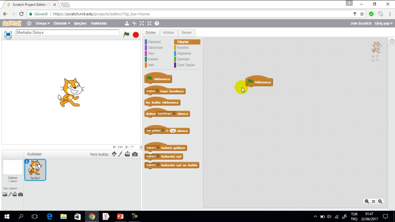 Scratch'e Giriş - YouTube