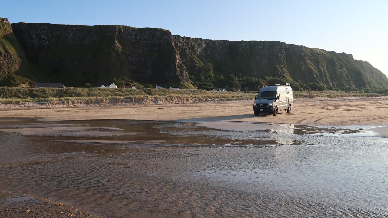 Wild camping at Benone Beach, Northern Ireland - YouTube