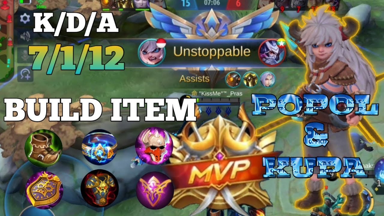 POPOL AND KUPA BEST BUILD | MOBILE LEGENDS INDONESIA - YouTube