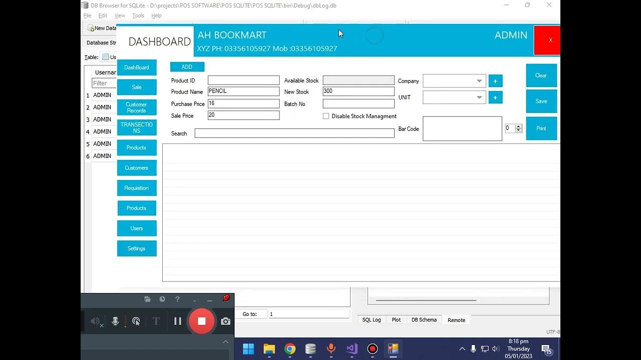 Developing Step By Step Point of Sale System In C# and SQLITE | Part 8 ...