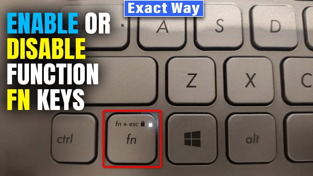 How To Enable Or Disable Function Fn Keys In Windows 11 Fix Functions