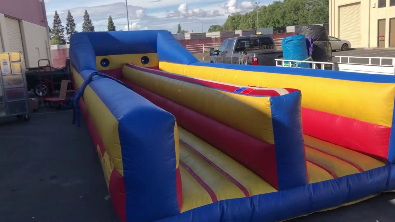 Bungee Run Inflatable Lot #63 - YouTube