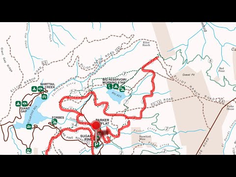 Forest Hill/Sugar Pine staging area Trail 4 - YouTube