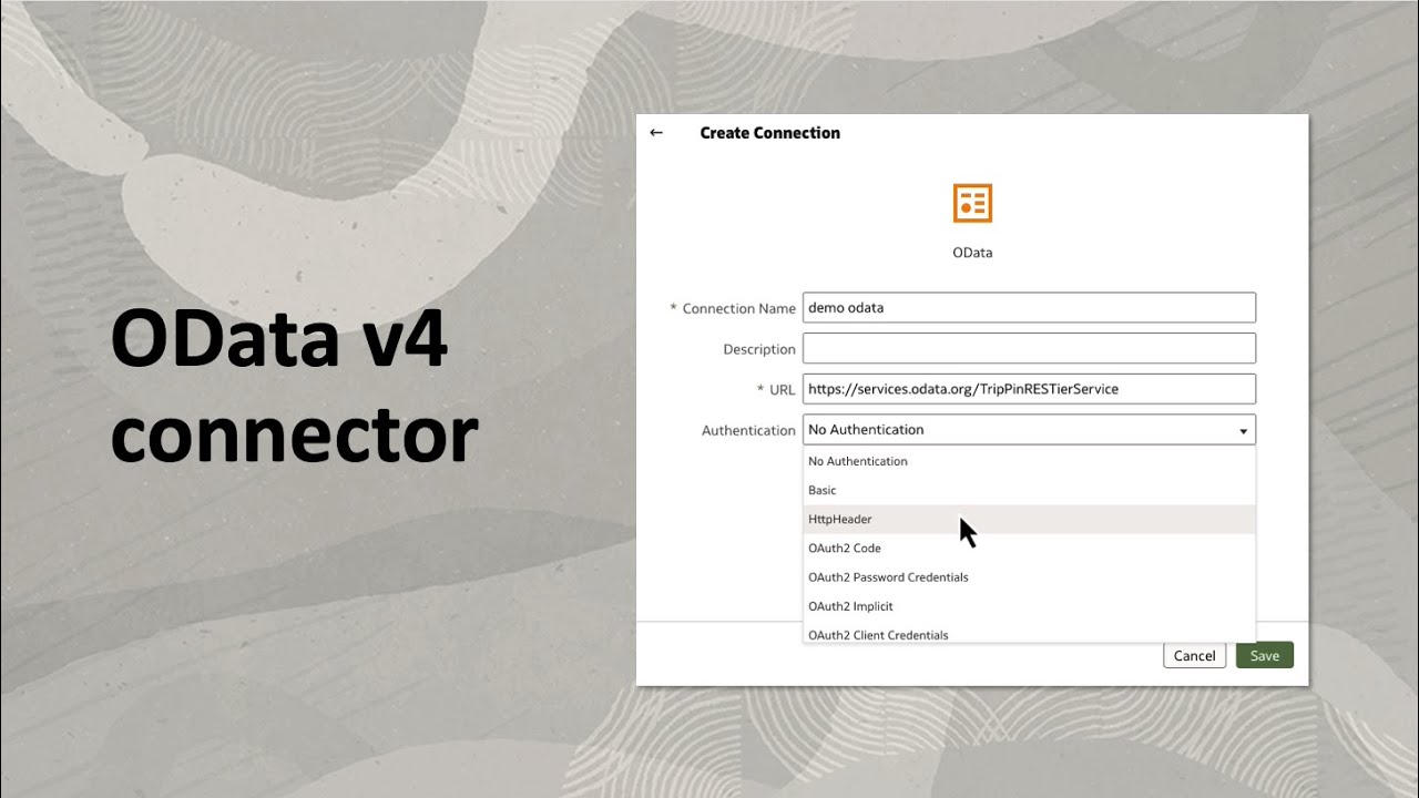 OData v4 connector in Oracle Analytics - YouTube