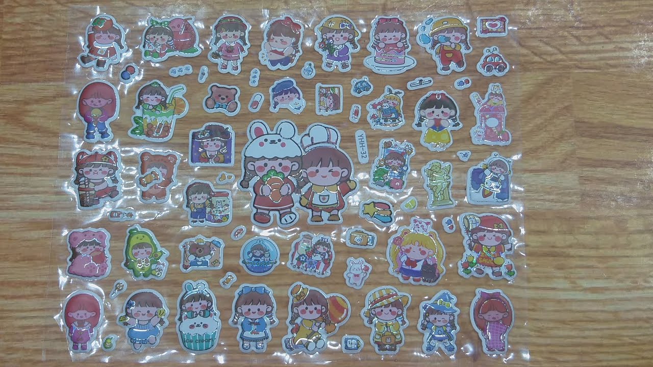 Mở tấm sticker siêu dễ thương - Open the super cute sticker ( Dâu Tây ...