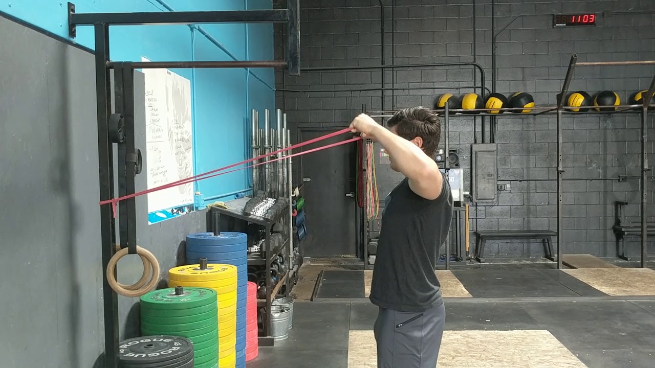Banded Face Pull/External Rotation/Press - YouTube