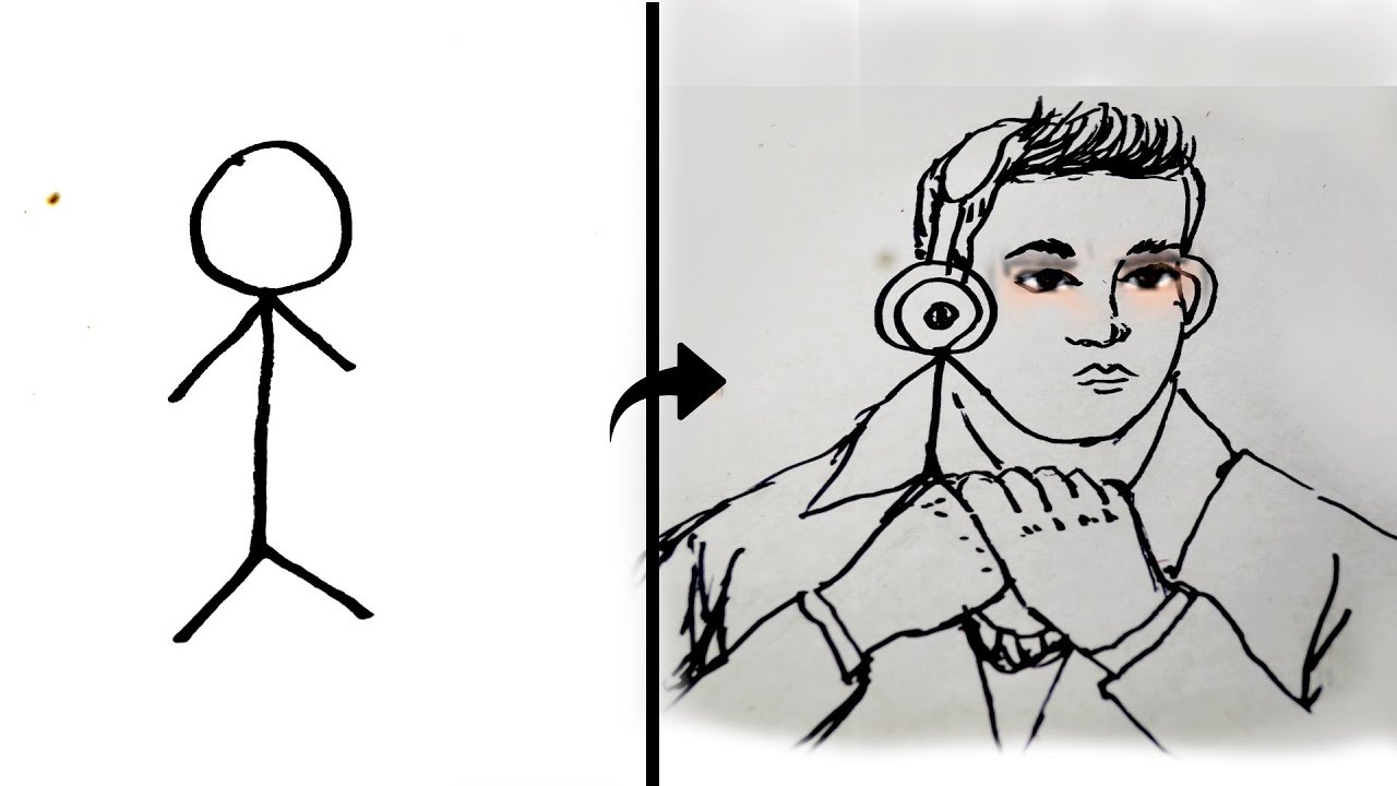 HOW TO TURN A STICK FIGURE INTO A HANDSOME YOUNG MAN G - YouTube