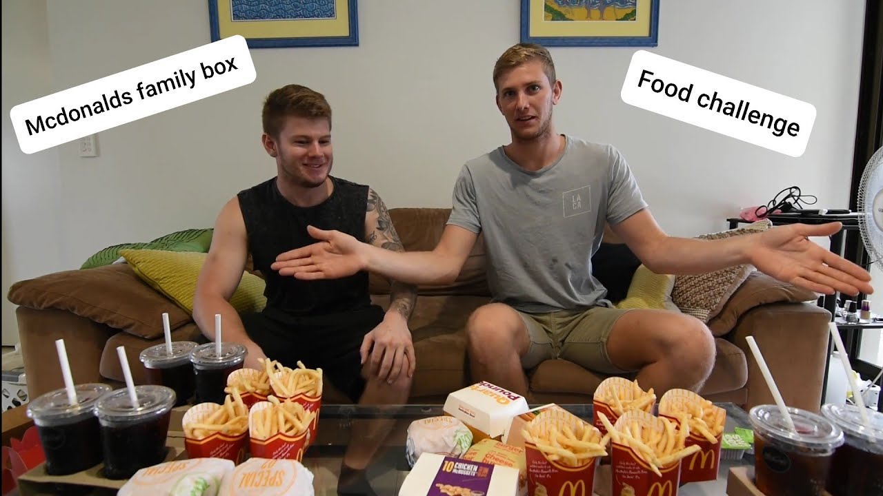 MCDONALDS FAMILY BOX FOOD CHALLENGE!!! - YouTube