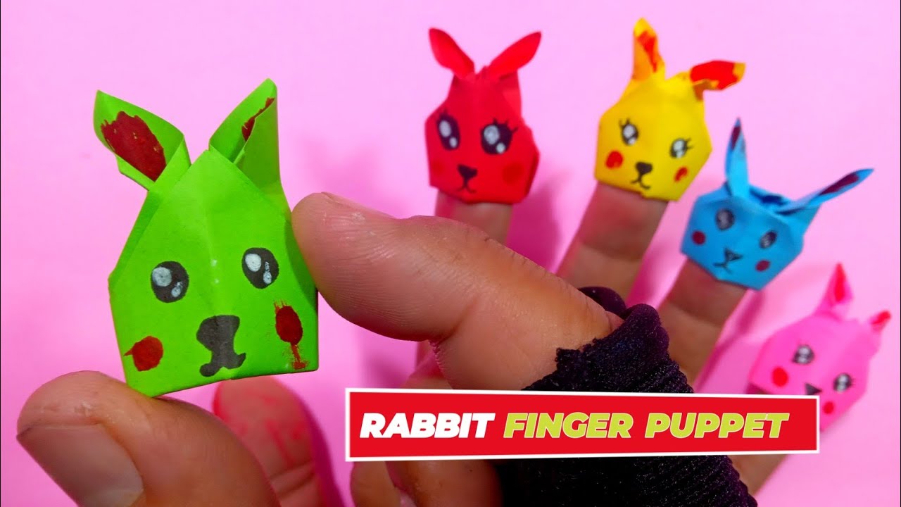 Origami Bunny Finger Puppet | Hello Origami Lover - YouTube