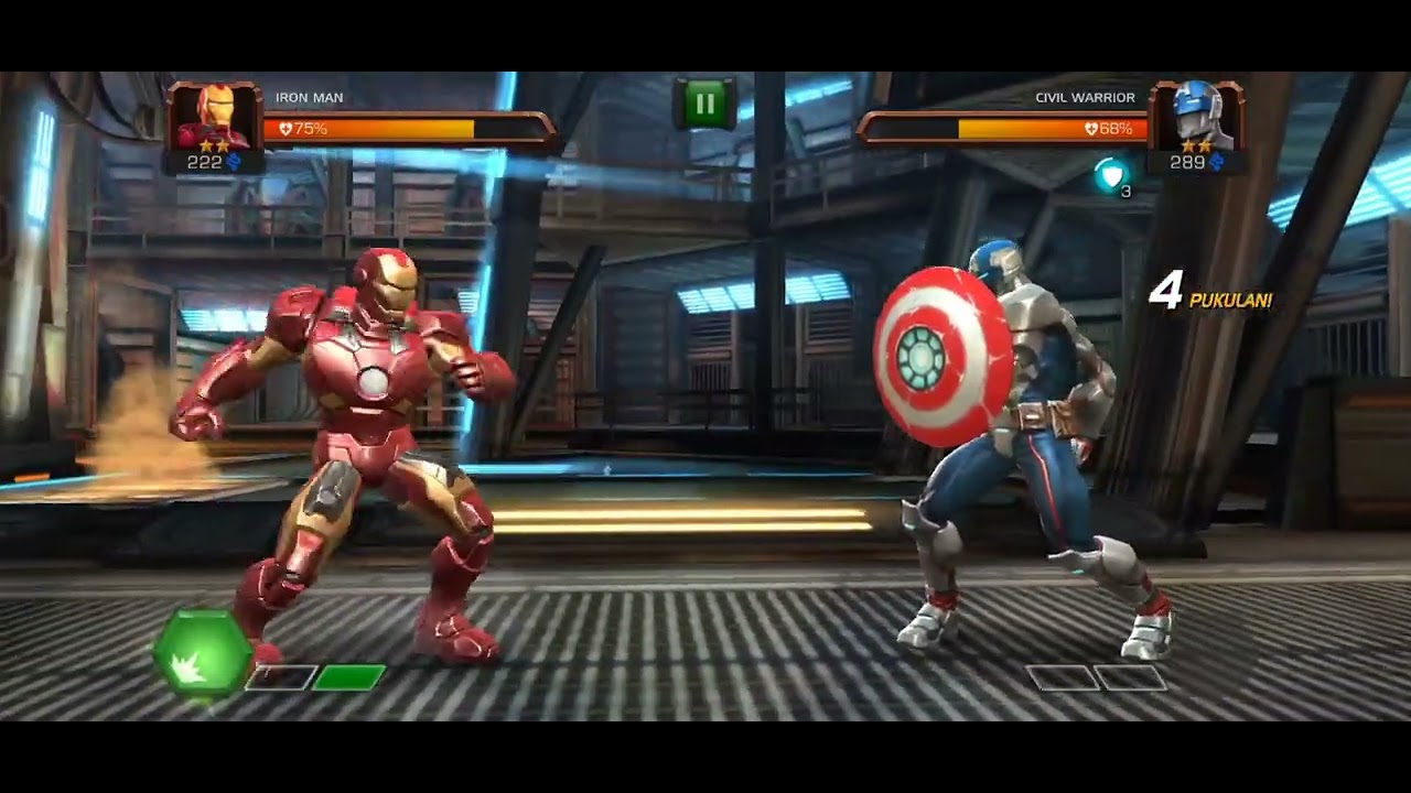 MARVEL Contest Of Champions - IRON MAN Vs CIVIL WARIOR #mcoc # ...