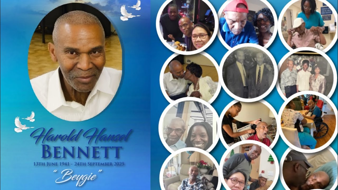 Harold "Beigey" Hansel Bennett - Homecoming Service - YouTube