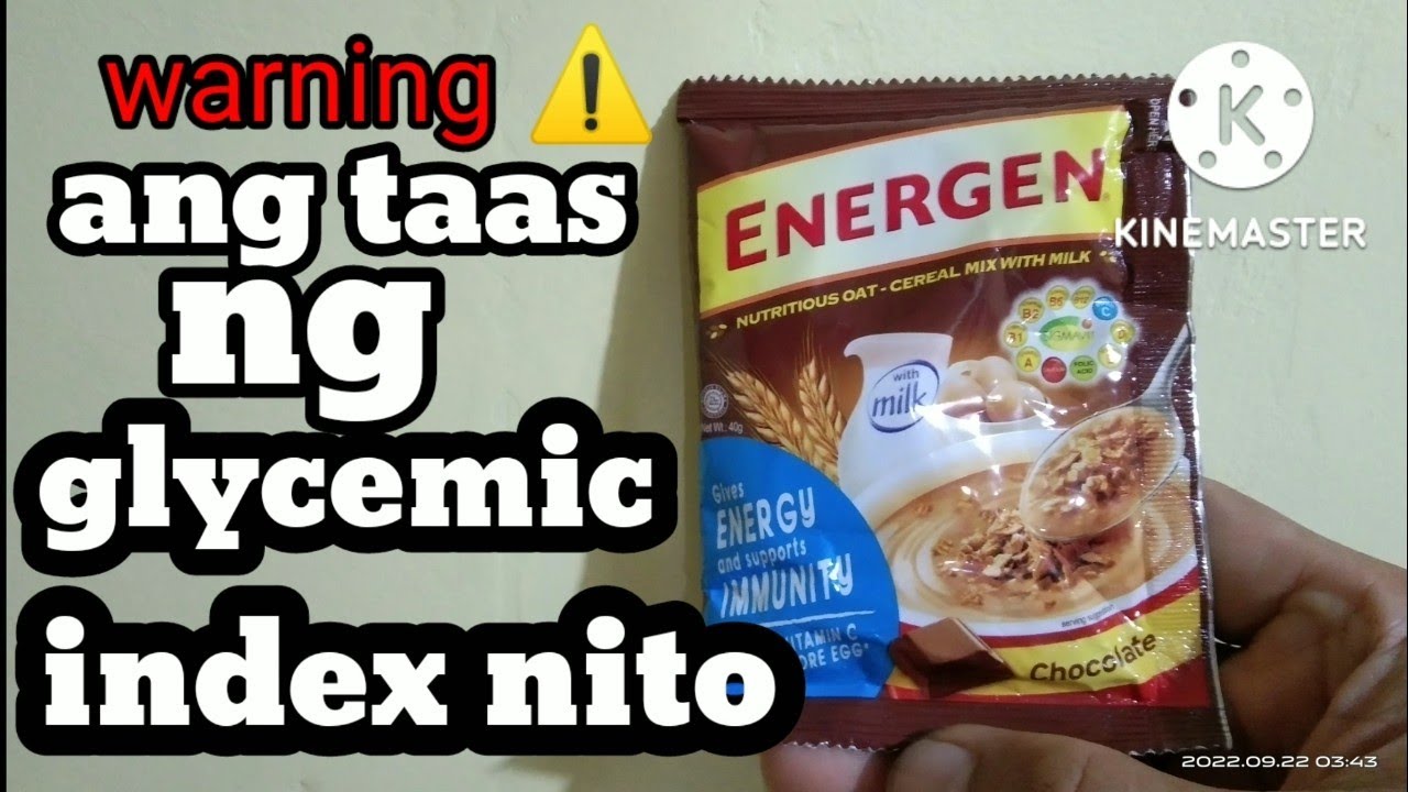 ENERGEN CHOCO REVIEW FOR DIABETIC - YouTube