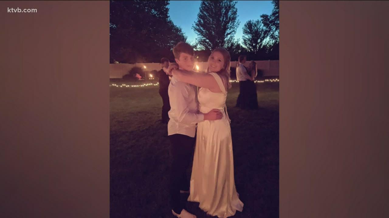 Students hold prom in their backyard - YouTube