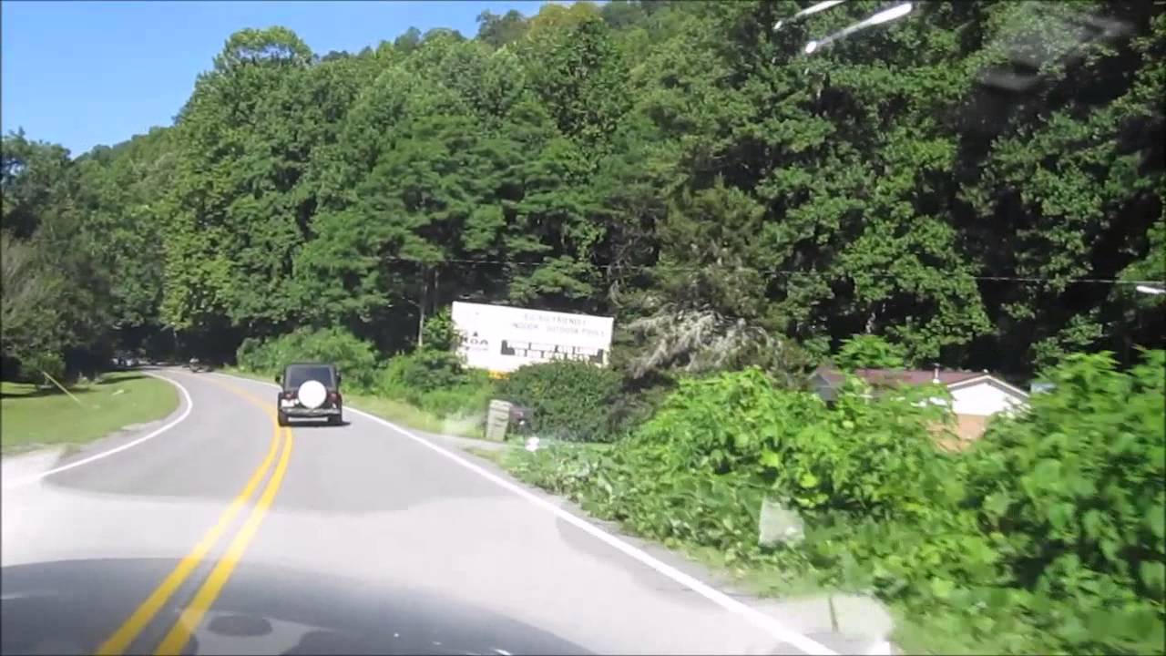US 19 from Maggie Valley to Cherokee NC 7 16 14 - YouTube