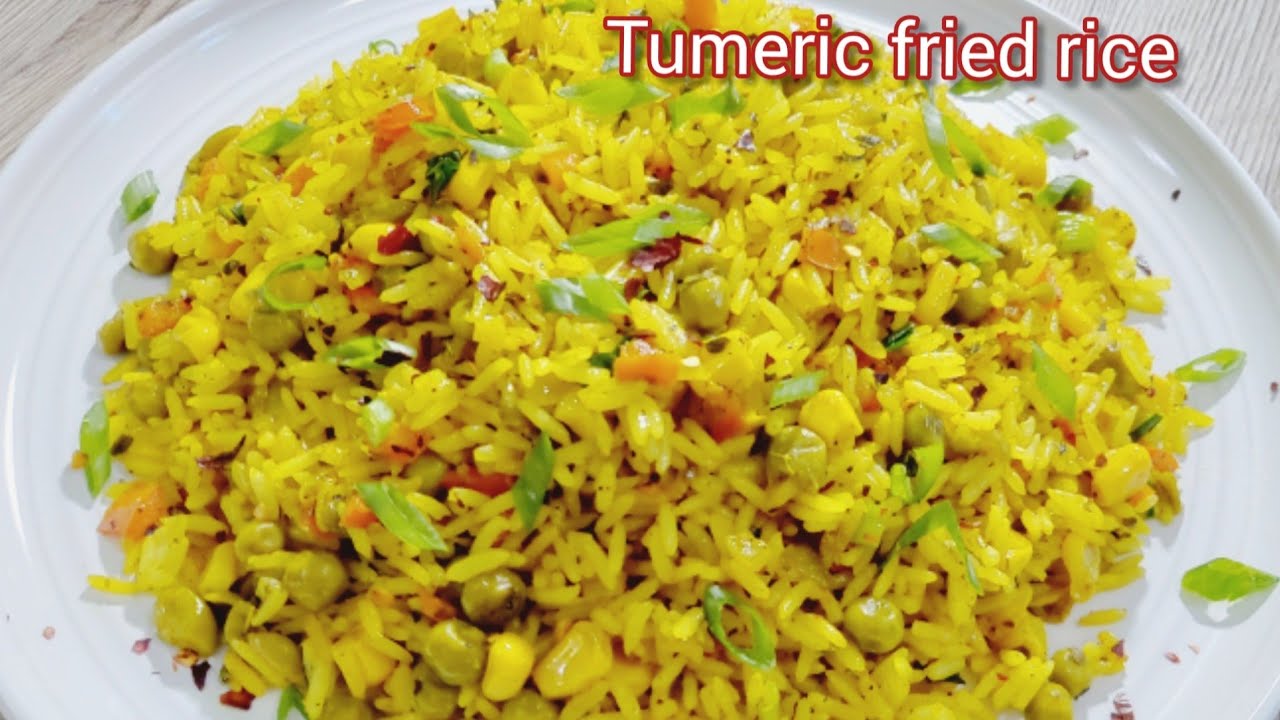 Tumeric seasoned rice/gluten free/tumeric fried rice/tumeric rice ...