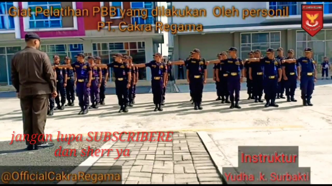 PBB SECURITY DAN LATIHAN TONGKAT POLRI SERI 1/25 - YouTube