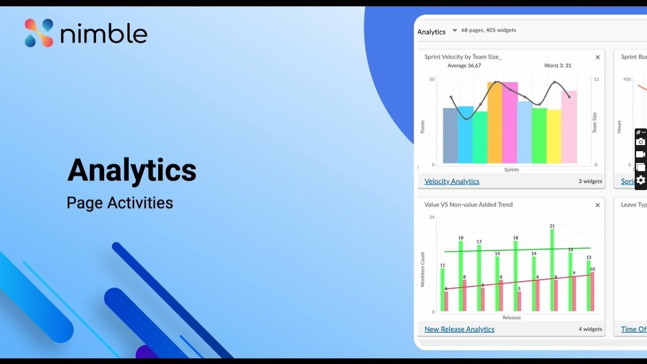 Understand the Various Page Activities in Nimble Analytics - YouTube