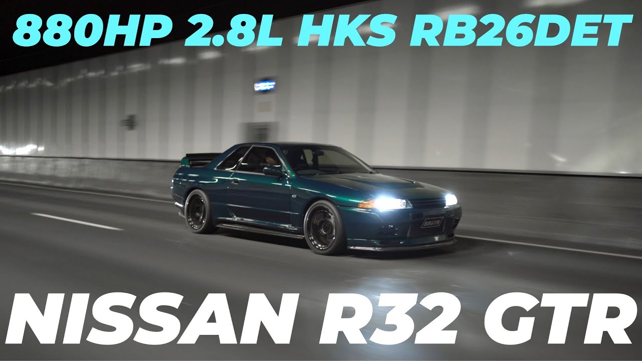 Nissan Skyline R32 GTR - 880 Horsepower HKS 2.8L Green Machine - #gtr # ...