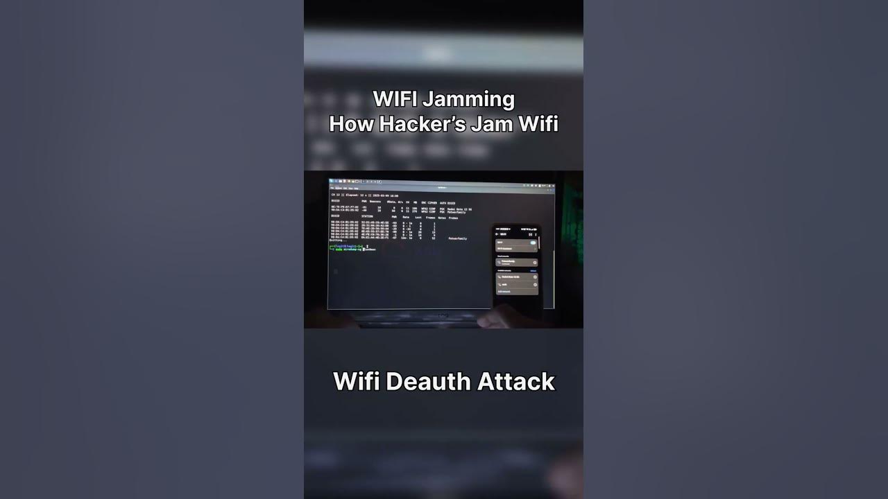 WIFI JAMMING BY DEAUTH ATTACK - YouTube