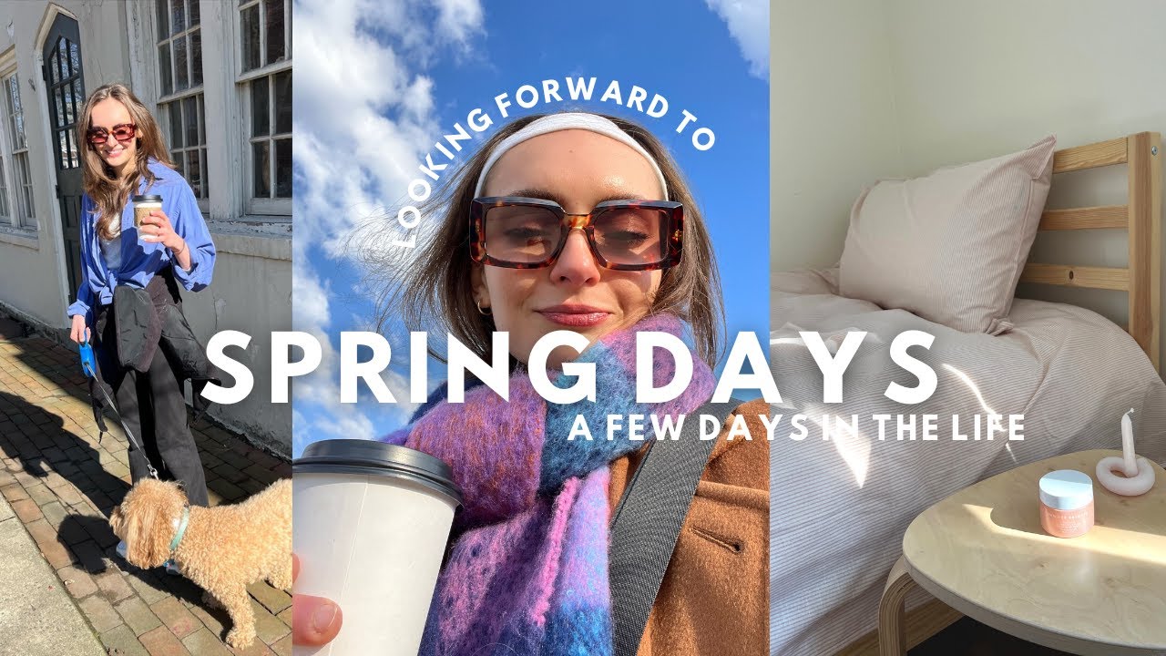 waiting for spring / a few days in the life / spring diaries - YouTube