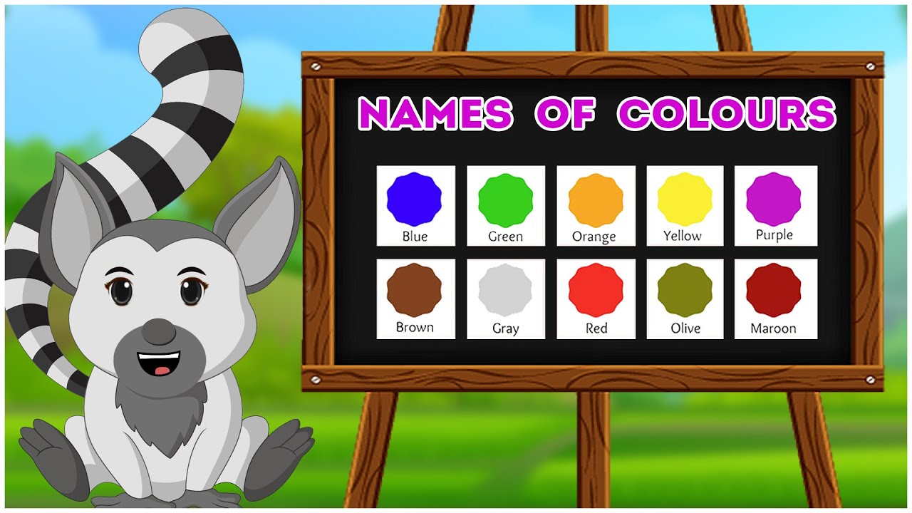 Learn colours Name | names of colours | Name of colours Basic English ...