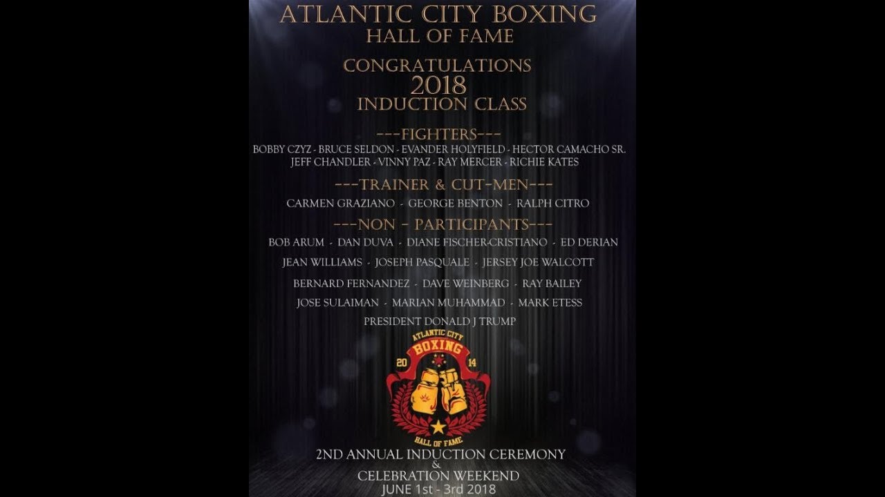 HIGHLIGHTS: 2018 Atlantic City Boxing Hall of Fame - YouTube