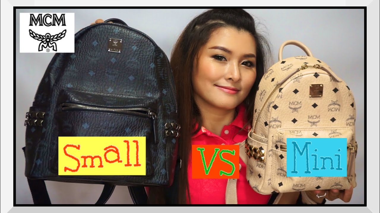 รีวิว MCM Backpack Stark Size Small VS Mini - YouTube