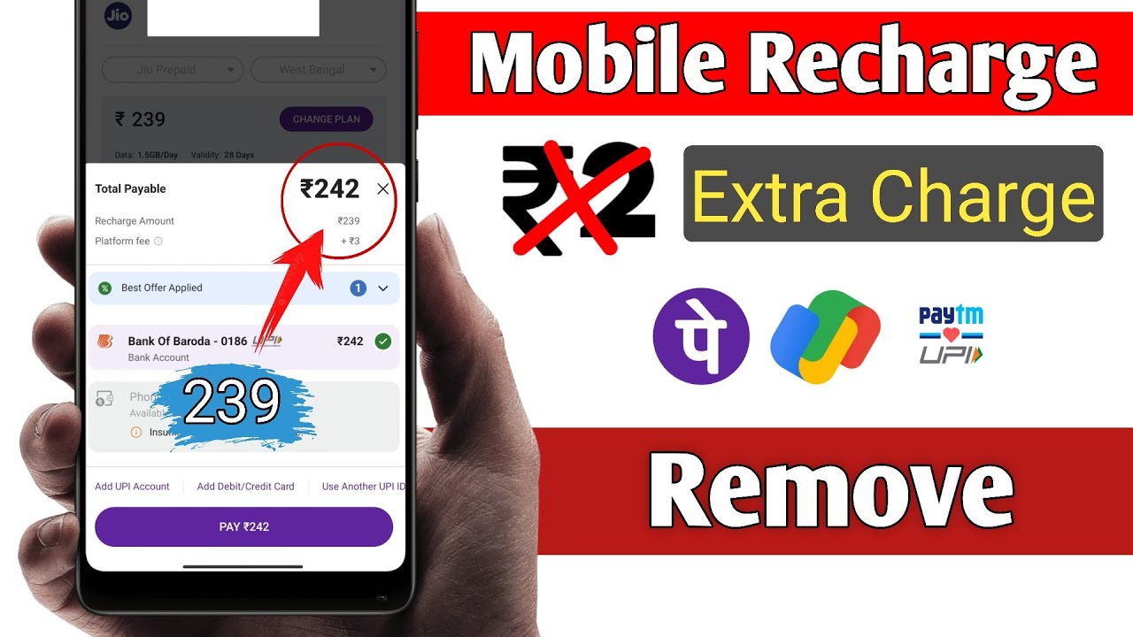 Phonepe Se Recharge Karne Par 2 Rupee Extra Kyu Karta Hai | Phonepe ...