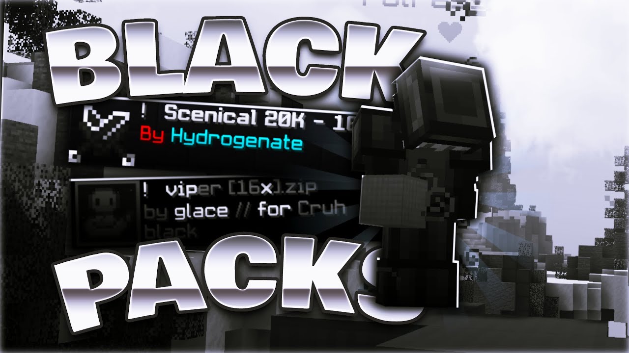 The Best BLACK Texture Packs! | Hypixel Bedwars - YouTube