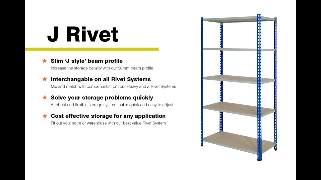 How To Assemble J-Rivet Shelving - YouTube