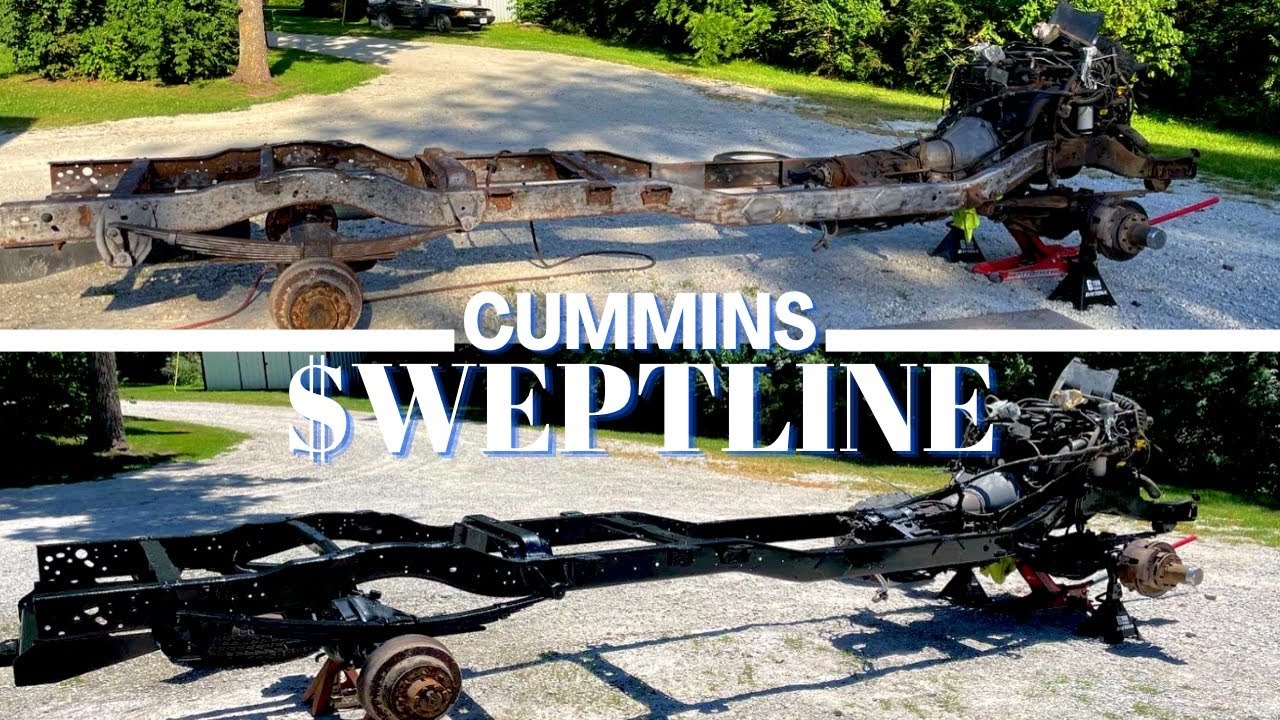 Dodge Sweptline CUMMINS chassis Restoration - brakes, lines, paint ...