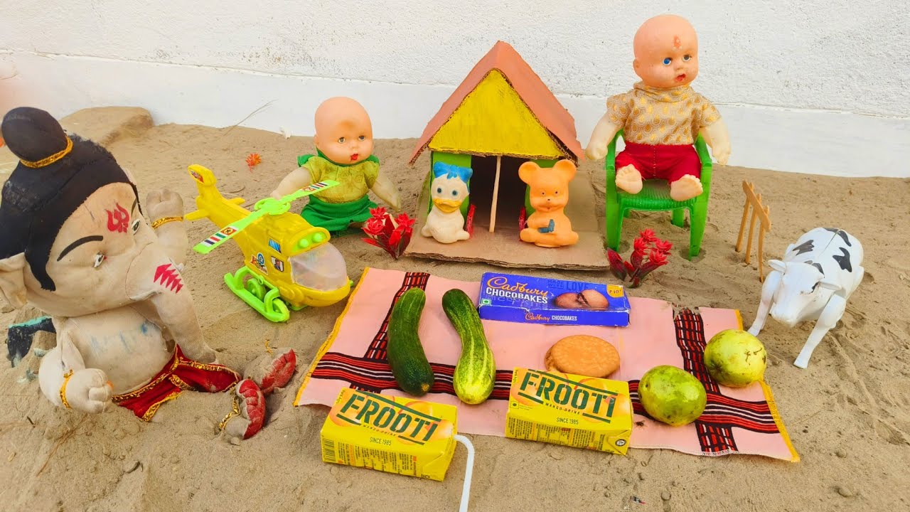 chintu chinki ki kahani part 15 | barbie doll all day routine in indian village| barbie wala ...