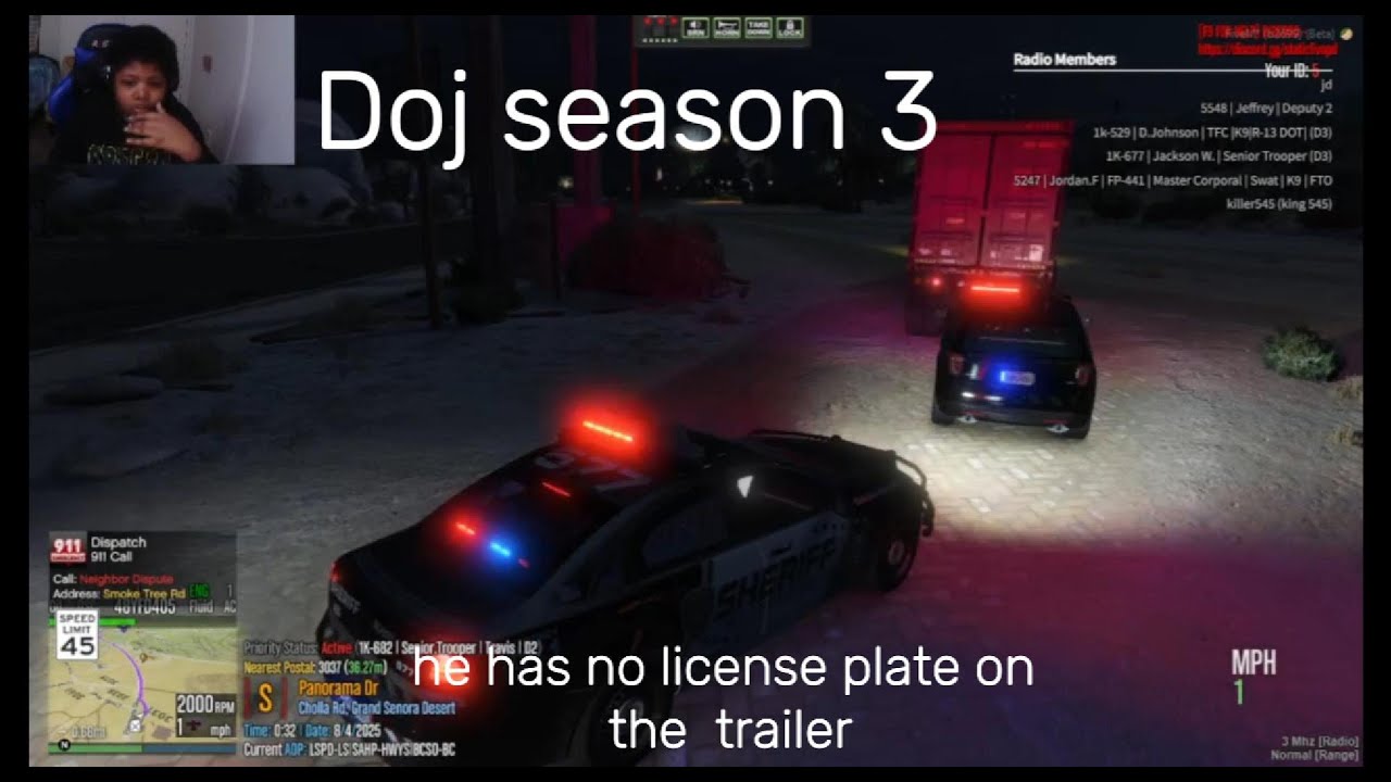 Doj season 3 eps/ he has no license plate on the trailer - YouTube
