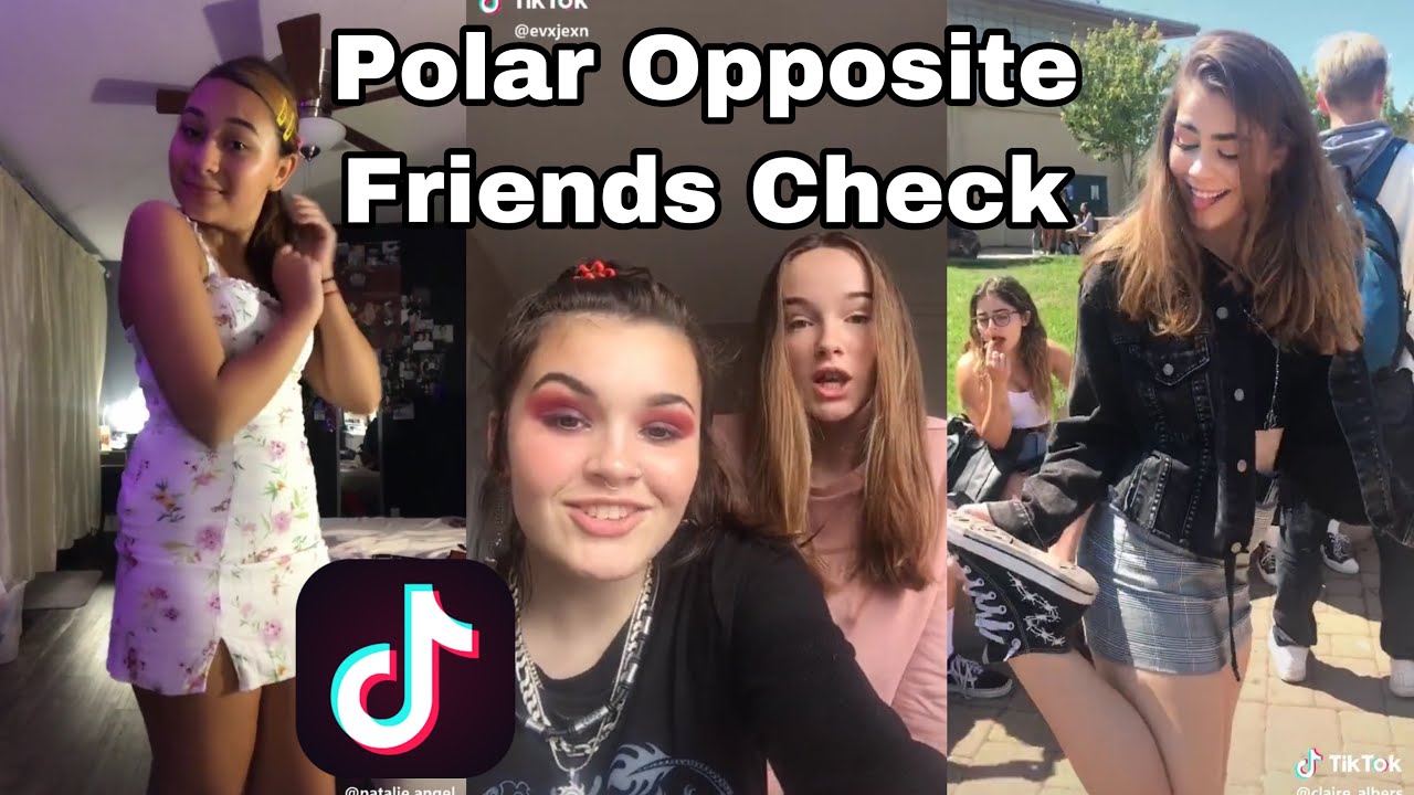 Polar Opposite Friends Check TikTok Compilation || The Soft Girl & E ...
