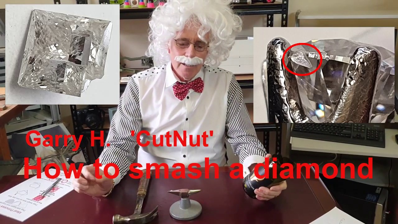 CutNut smashes a diamond - with a hammer - YouTube