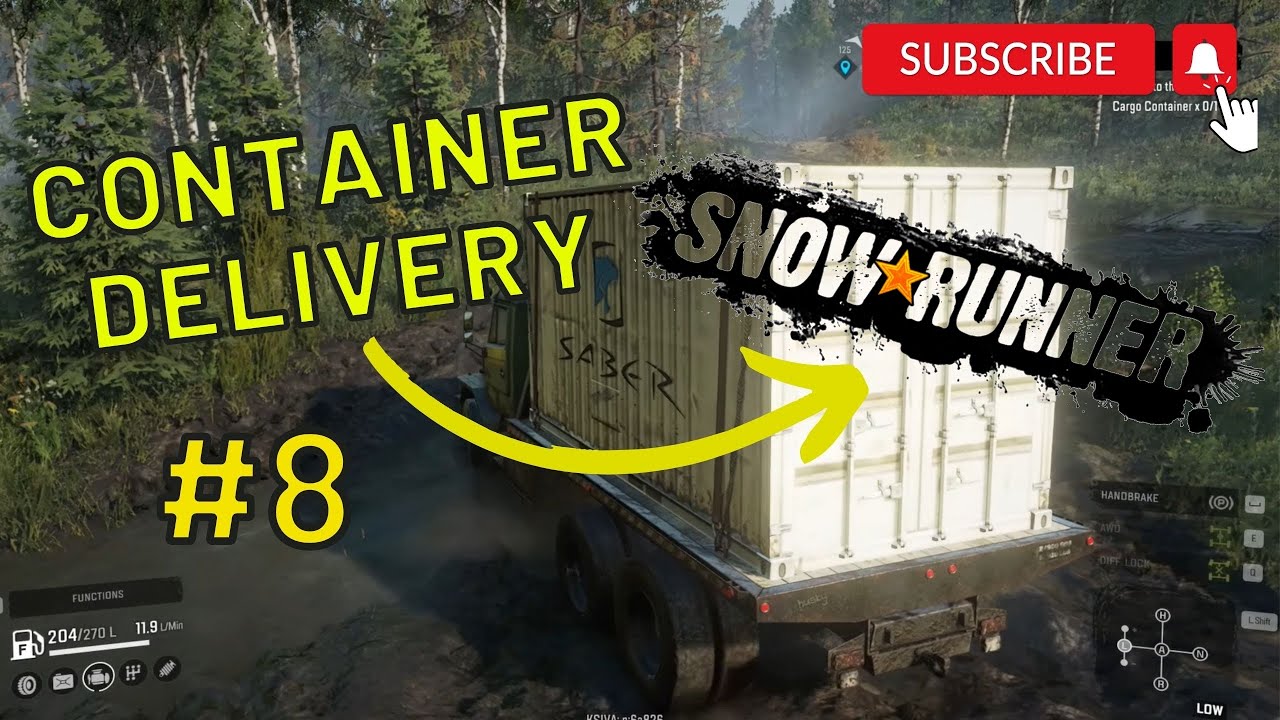 SNOWRUNNER Gameplay #8 |Container Delivery| |TRACK VORON D-53233| - YouTube