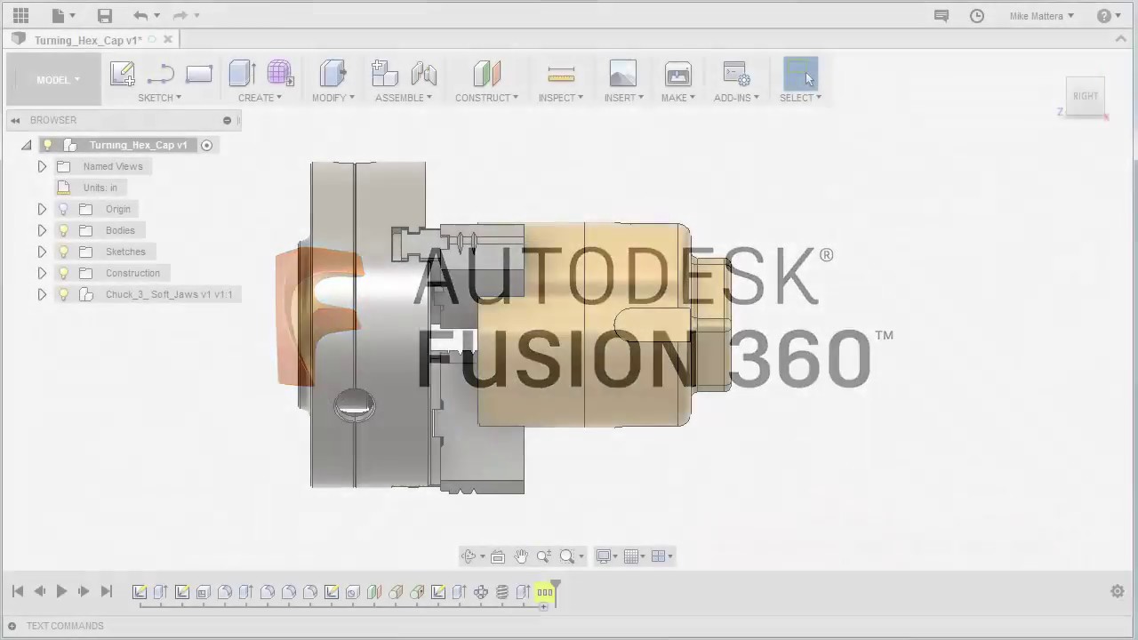 Fusion CAM Live Turning Series 02 - Setup 1 OD - YouTube