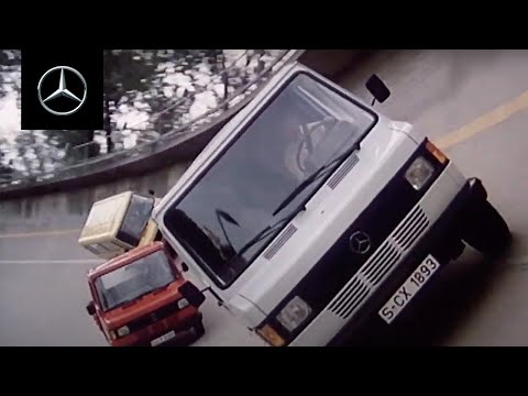 Historische 70er Werbung für den Mercedes-Benz Van T1