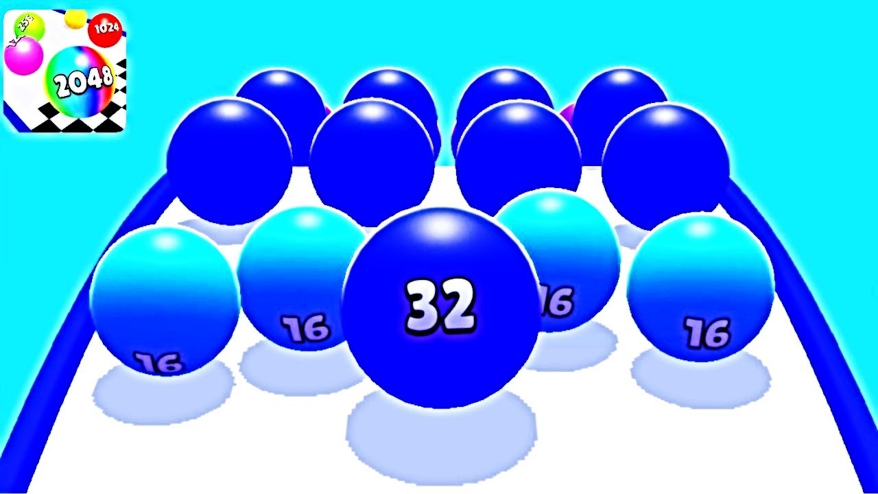 Ball Run 2048 Merge Race Run 3D ! All Levels Gameplay (192-193) android ...
