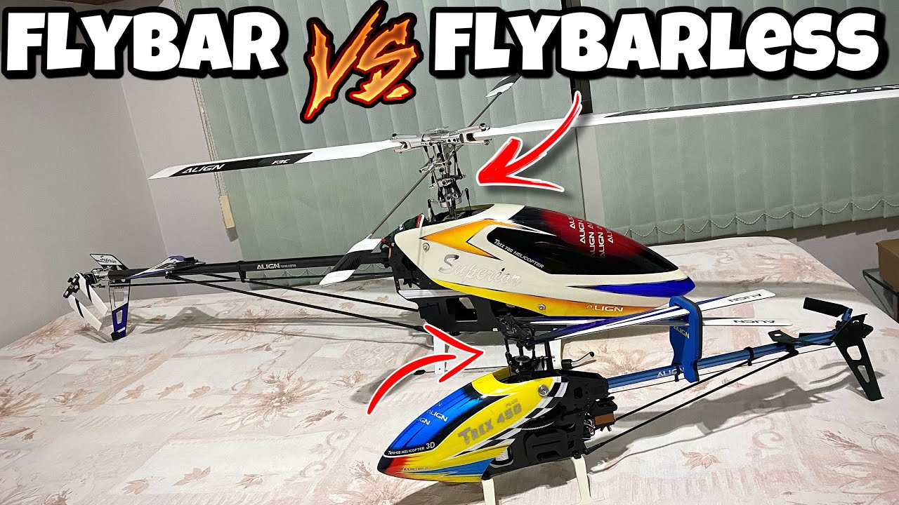 Oque é um helicóptero flybar e um flybarless ? 🤔🚁 - YouTube