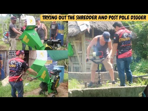 Demonstration Of Bowa Shredder And Post Pole Digger | Retiring In the ...