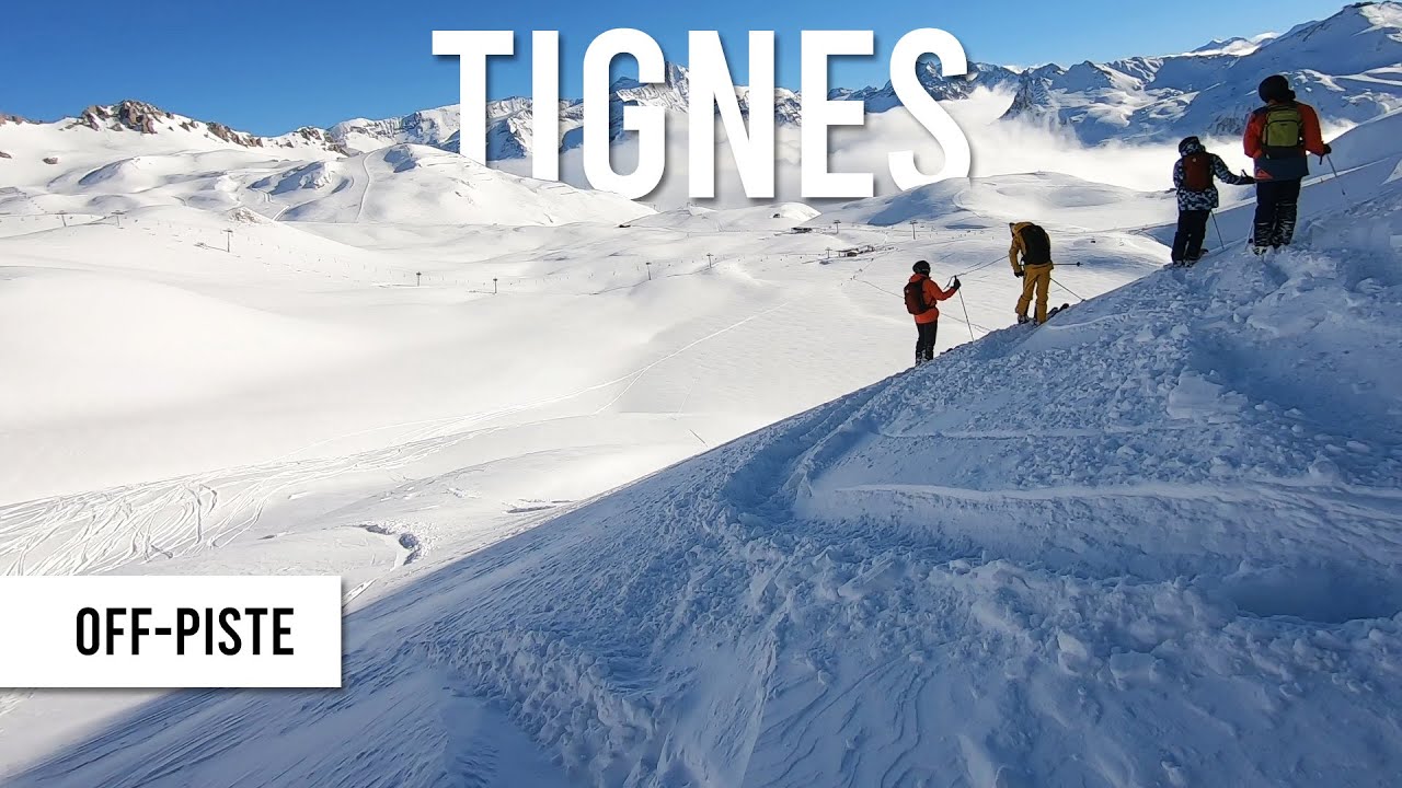Powder day off-piste skiing in Tignes Val d'Isere. - YouTube