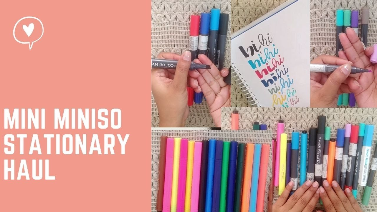 Miniso Stationary Haul Video | Ink Alchemy - YouTube