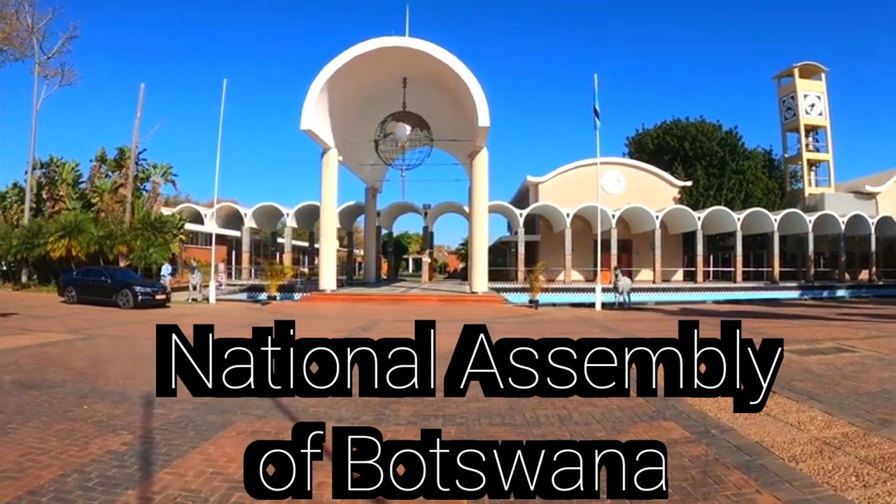 Walking around the Parliament and the Government Enclave Gaborone ...