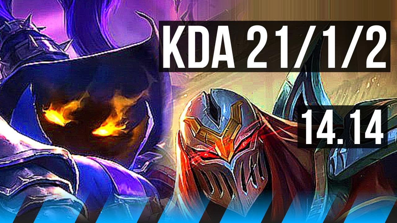 VEIGAR vs ZED (MID) | 21/1/2, Legendary, 45k DMG, 600+ games | EUW ...