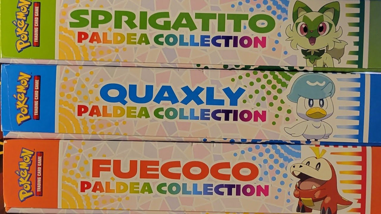 Sprigatito, Fuecoco, Quaxly Paldea Collection Box Opening!! - YouTube